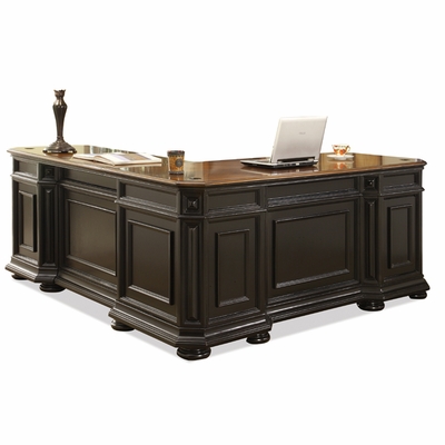 Riverside Allegro L Desk And Return - 44728 - Riverside Furniture