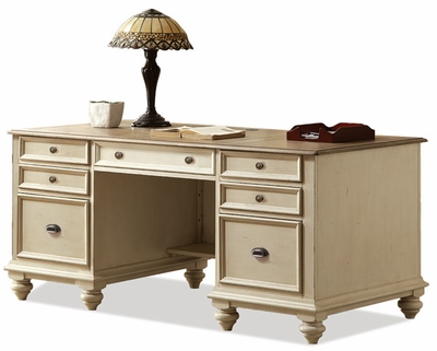 Riverside Coventry Two Tone Executive Desk - 32535 - Riverside Furniture