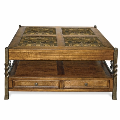Riverside Medley Square Coffee Table with Drawers - 45006 - Riverside ...
