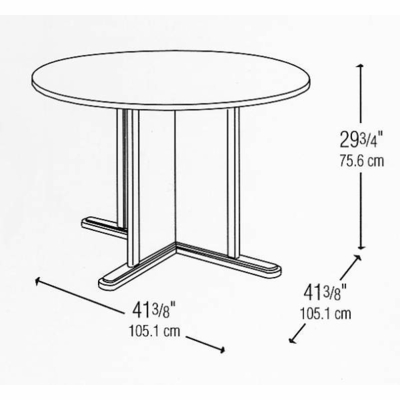 Round Conference Table - Bush Conference Tables TB14342 - TB14342A ...