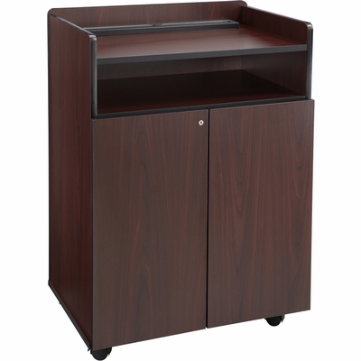 Safco Executive Presentation Stand with Locking Cabinet - 8919MH ...