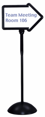 Safco Write Way Directional Sign - Arrow Shape - 4173BL - Safco Office