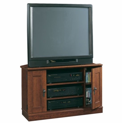Sauder Camden County Corner TV Stand Planked Cherry - 101754 - Sauder ...