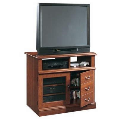 Sauder Camden County Highboy TV Stand Planked Cherry - 101753 - Sauder ...