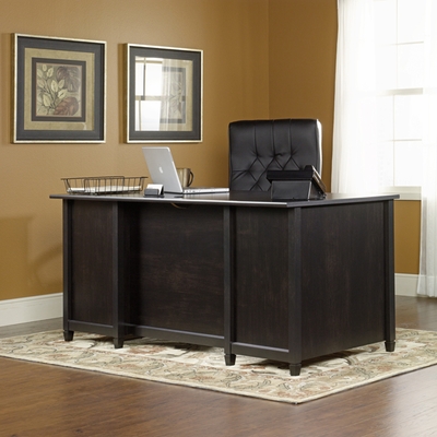 Sauder Edge Water Executive Desk Estate Black - 409042 - Sauder Furniture
