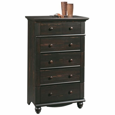 Sauder Harbor View 5-Drawer Chest Antiqued Paint - 401323 - Sauder ...