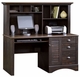 Sauder Harbor View Computer Desk with Hutch Antiqued Paint - 401634 ...