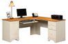 Sauder Harbor View Corner Computer Desk Antiqued White - 403793 ...
