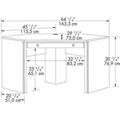 Sauder Orchard Hills Corner Computer Desk Carolina Oak - 402176 ...
