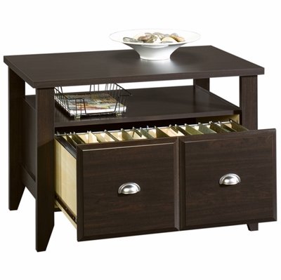 Sauder Shoal Creek Utility Stand Jamocha Wood - 409944 - Sauder Furniture