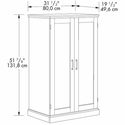 Sauder Space Saving Computer Armoire Cinnamon Cherry - 411614 - Sauder ...