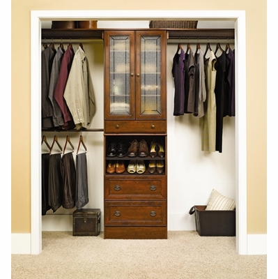 Sauder Wide Closet In A Box - Coach Cherry - 409801 - Sauder Furniture