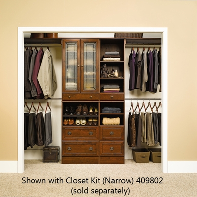 Sauder Wide Closet In A Box - Coach Cherry - 409801 - Sauder Furniture