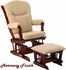 Shermag 37794CB - Glider Rocker & Ottoman Oatmeal Microfiber - 37794CB ...