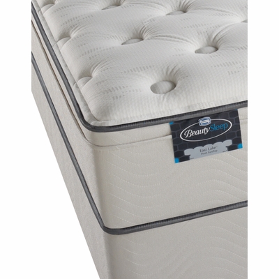 Simmons BeautySleep Mccalister Queen Plush Mattress & Foundation Set ...