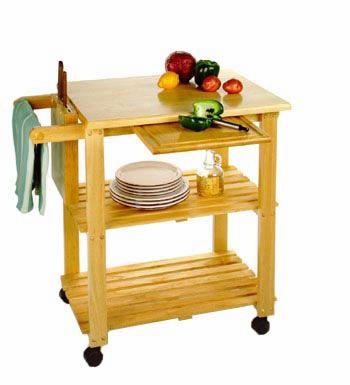 Solid Wood Kitchen Utility Cart - 89933 - Winsome Wood Trading