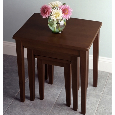 Stackable Nesting Tables in Walnut - 94320 - Winsome Wood Trading