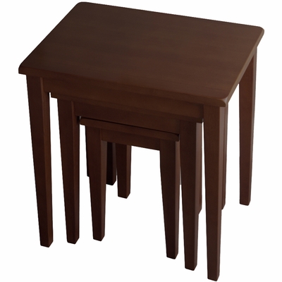 Stackable Nesting Tables in Walnut - 94320 - Winsome Wood Trading