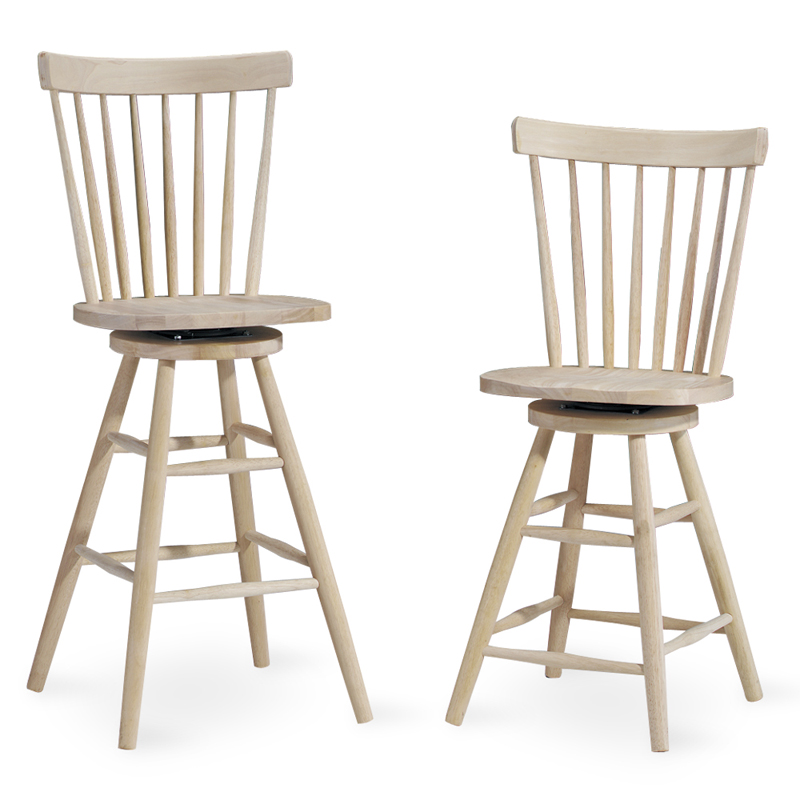 Unfinished swivel bar stools store