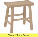 Unfinished Bar Stools | Unpainted Bar Stools | Genuine Wood Stools ...