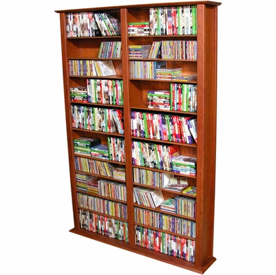 Venture Horizon Tall Double Adjustable Shelving Media Storage Tower ...