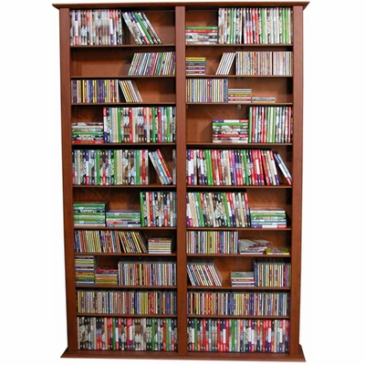 Venture Horizon Tall Double Adjustable Shelving Media Storage Tower ...