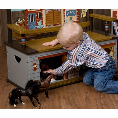 Wild West Bench Seat with Storage - Levels of Discovery LOD72001 ...