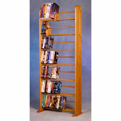 Wood Shed 7 Row Dowel DVD-VHS Storage Rack - 705-DVD-VHS - Wood Shed ...