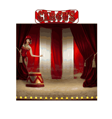 Circus Backdrop & Circus Header Standee - Future Memories