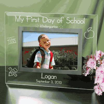 First Day At School Photo Frame, Personalized School Frames