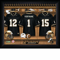 Personalized College Football Locker Room Prints