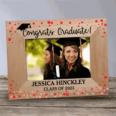 Personalized Congrats Graduate Picture Frame | Graduation Gift