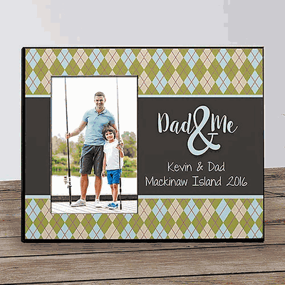 Personalized Dad and Me Picture Frame - Father's Day Photo Gifts