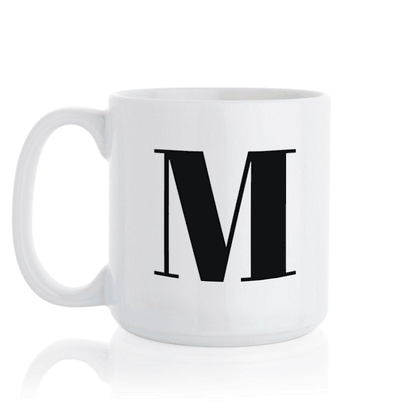 Personalized Initial Large Coffee Mug