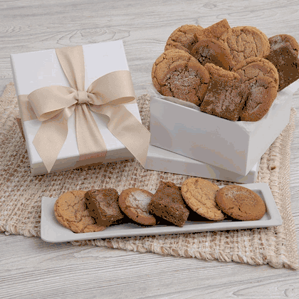 Vanilla and Blondie Baked Goods Gift Box
