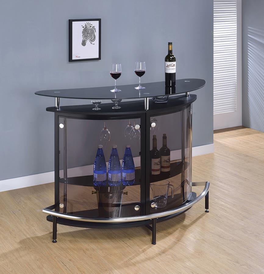 Modern small Glass bar table unit VA furniture