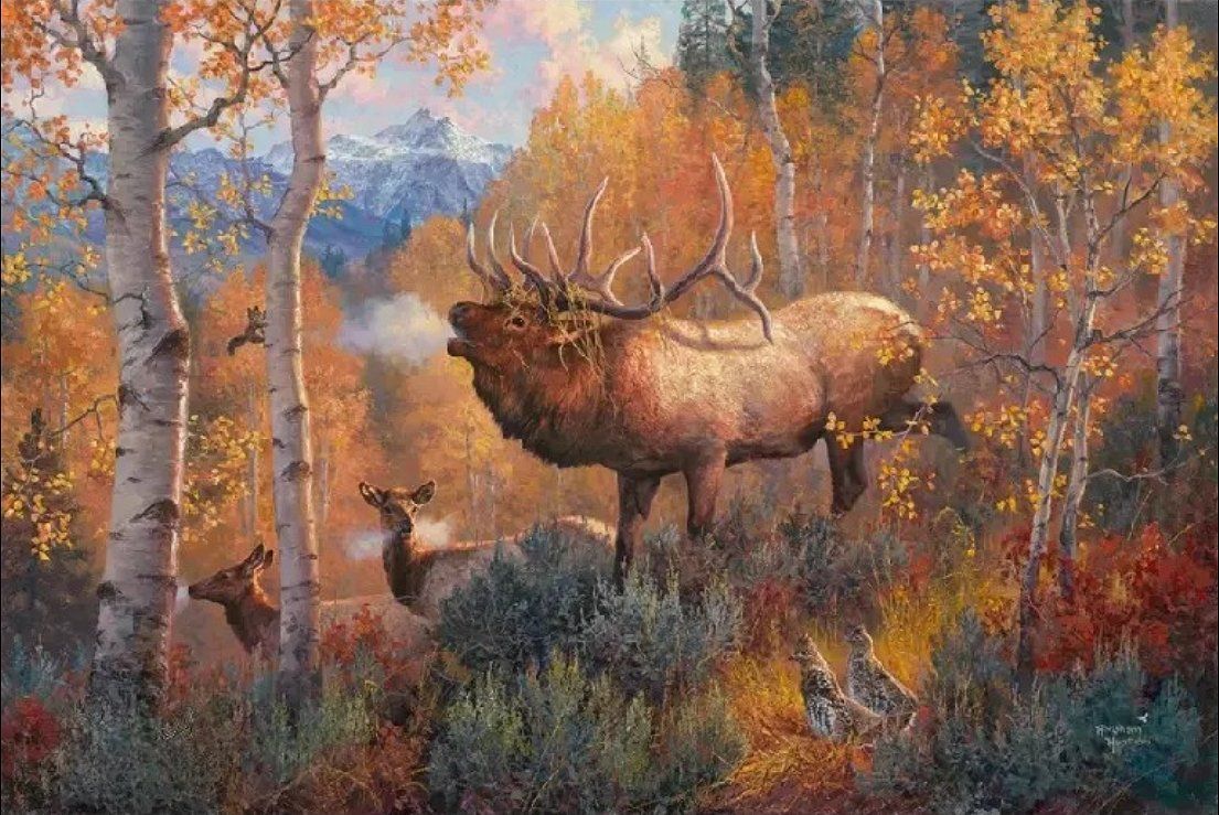 Abraham Hunter Artist Hand Signed Limited Edition Canvas Giclee ...