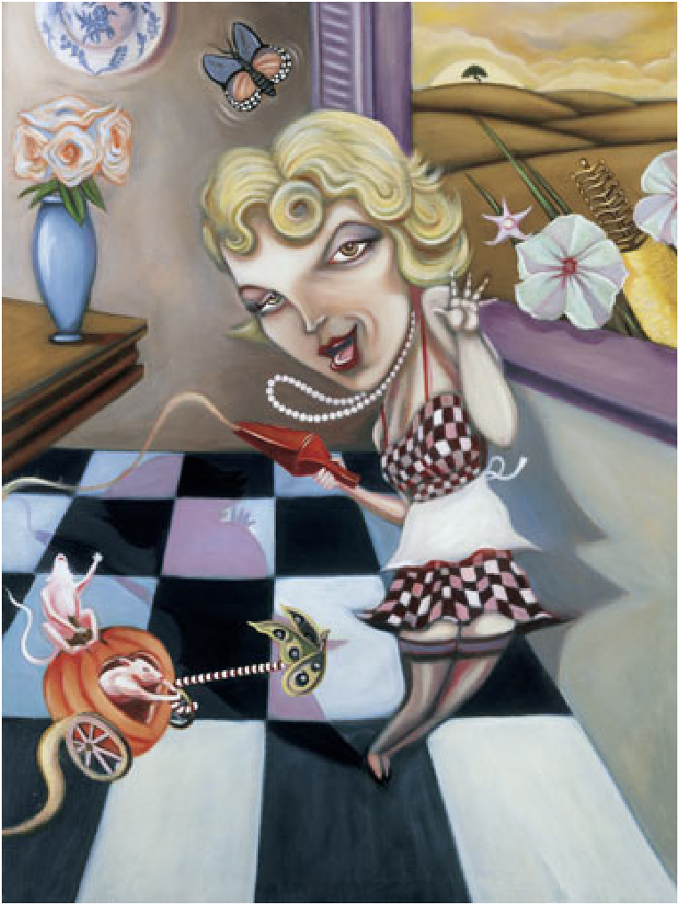 Adam Stone Artist Signed Limited Edition Giclee on canvas:"Cinderella" - Adam Stone