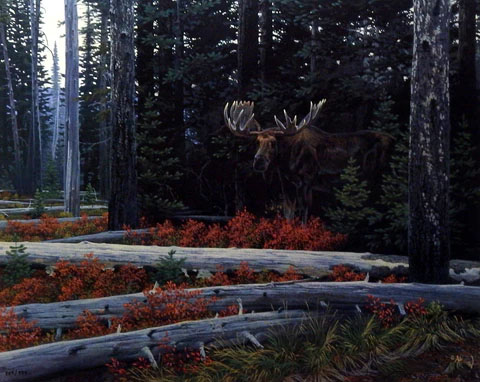 Al Agnew Print-Signed and Numbered:"Sudden Encounter" - Al Agnew