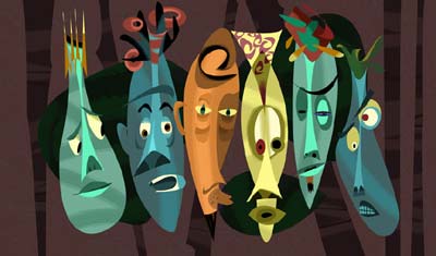 Alan Bodner Limited Edition Fine Art Giclee Print on Paper:"Faces of ...