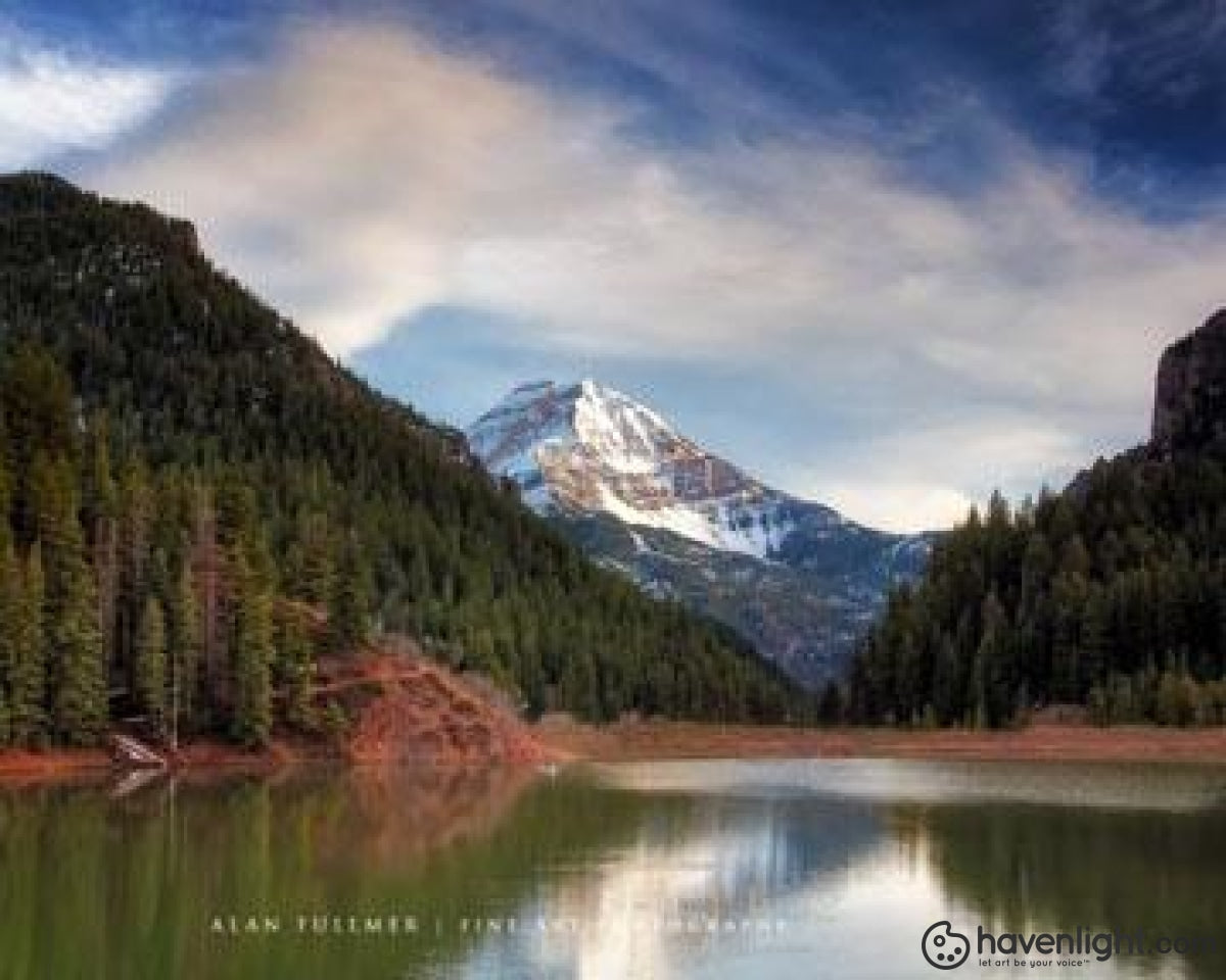 Alan Fullmer Fine Art Canvas Giclee: "Timpanogos From Tibblefork ...