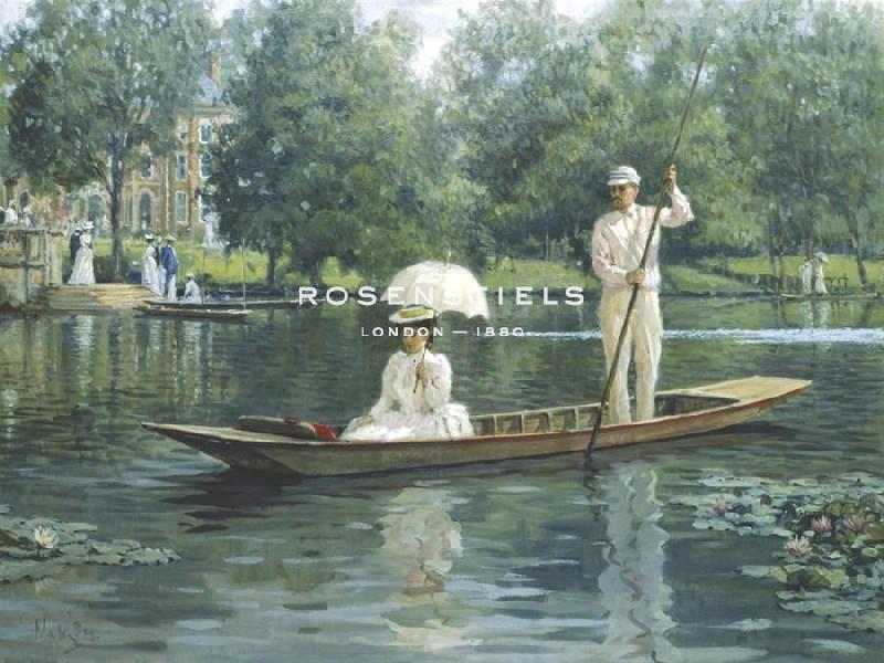 Alan Maley 40 x 30 in. Open Giclee Canvas:"Weekend In The Country ...