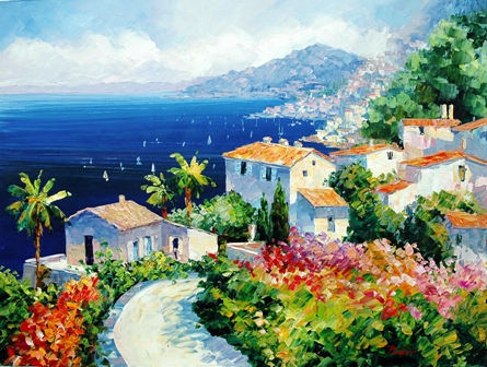 Alex Pauker Limited Edition Giclee on Canvas: "Majestic Seascape ...