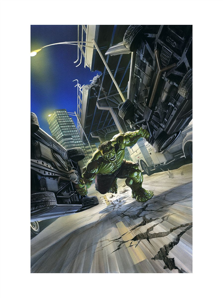 Alex Ross Artist Hand Signed Limited Edition Proof Print:"Hulk: Time of ...