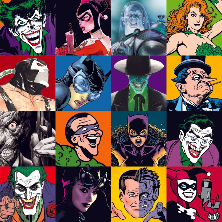 Alex Ross Countersigned DC Comic's Canvas Giclee:"The Faces of Evil ...