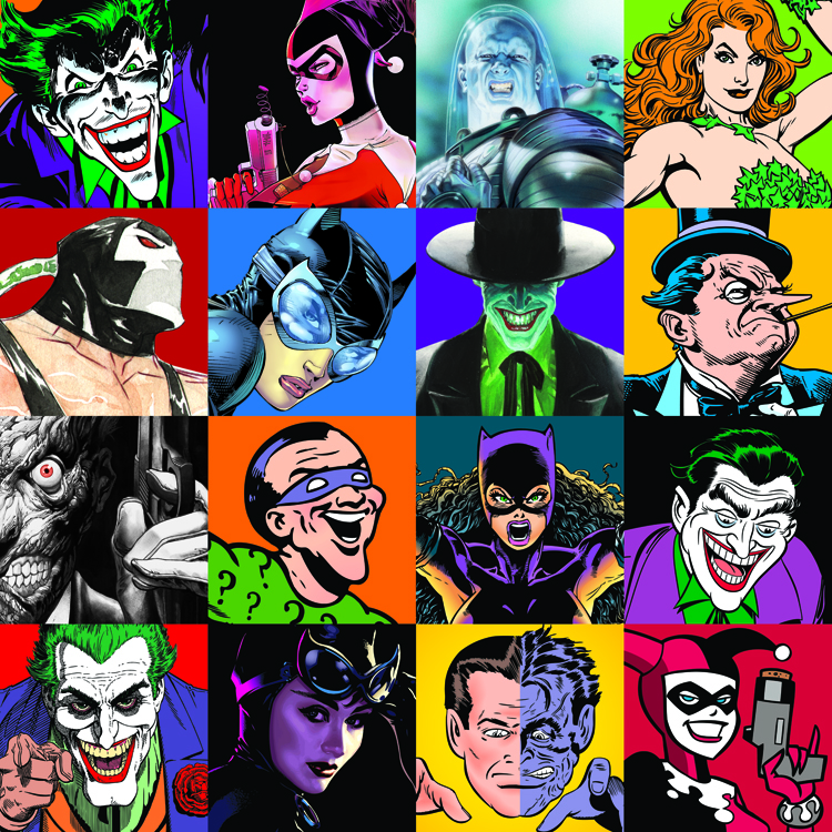 Alex Ross Countersigned DC Comic's Canvas Giclee:"The Faces of Evil ...