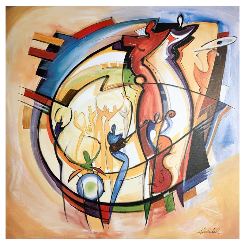 Alfred Alexander Gockel Limited Edition 27 x 27 giclee:"Party time ...