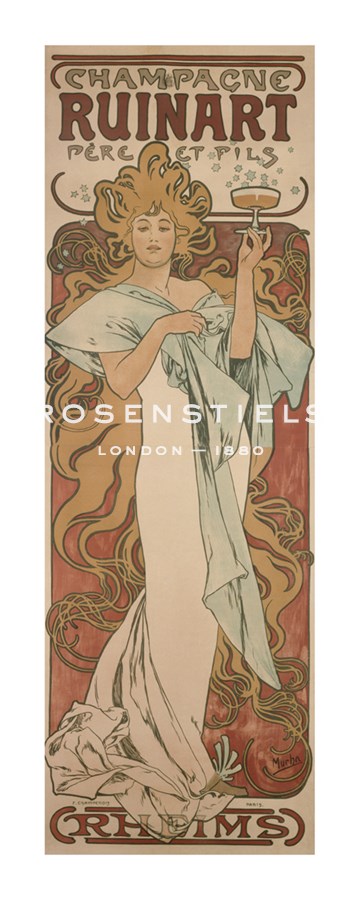 Alphonse Mucha Hand Numbered Limited Edition Print on Paper :"Champagne ...