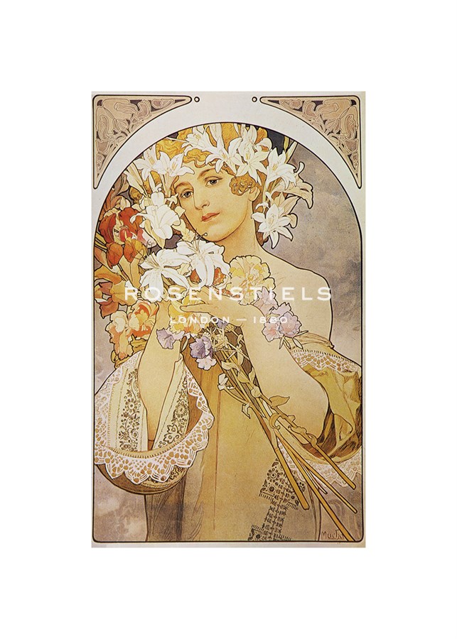 Alphonse Mucha Hand Numbered Limited Edition Print on Paper :"Flower ...