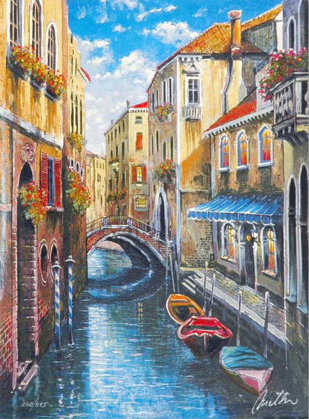 Anatoly Metlan Limited Edition Lithograph on Paper: "Venice" - Anatoly ...
